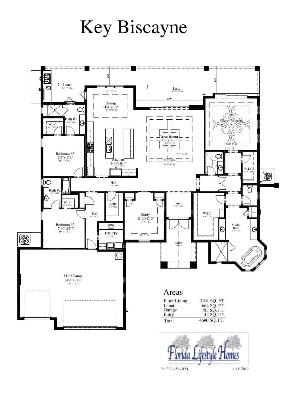 The Key Biscayne - Southwest Florida Custom Home Builder